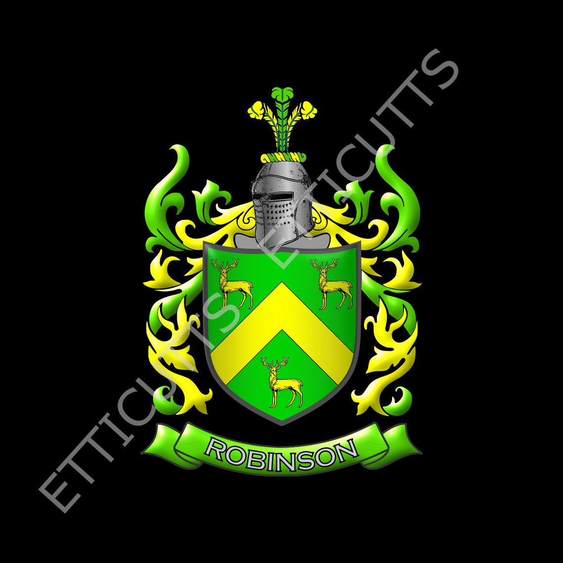 Robinson Coat of Arms Print Cut Sublimate Engrave Digital Download - Etsy