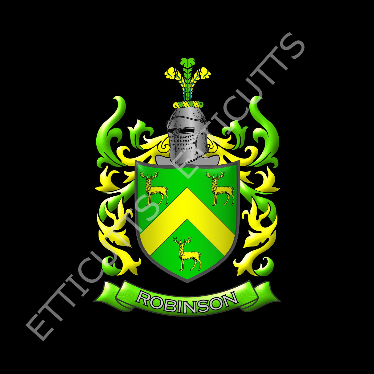 Robinson Coat of Arms Print Cut Sublimate Engrave Digital Download - Etsy