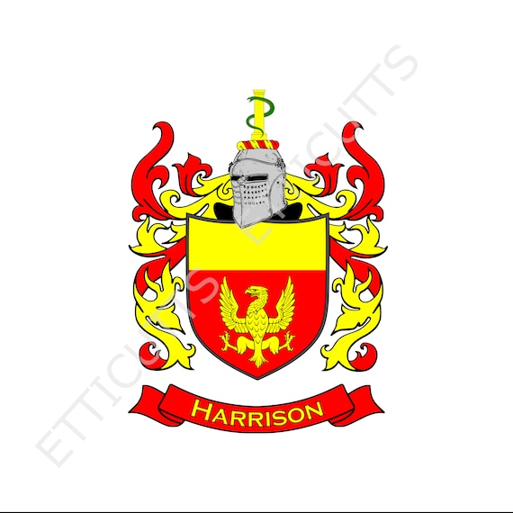 Harrison Coat of Arms Print Cut Sublimate Engrave Digital | Etsy
