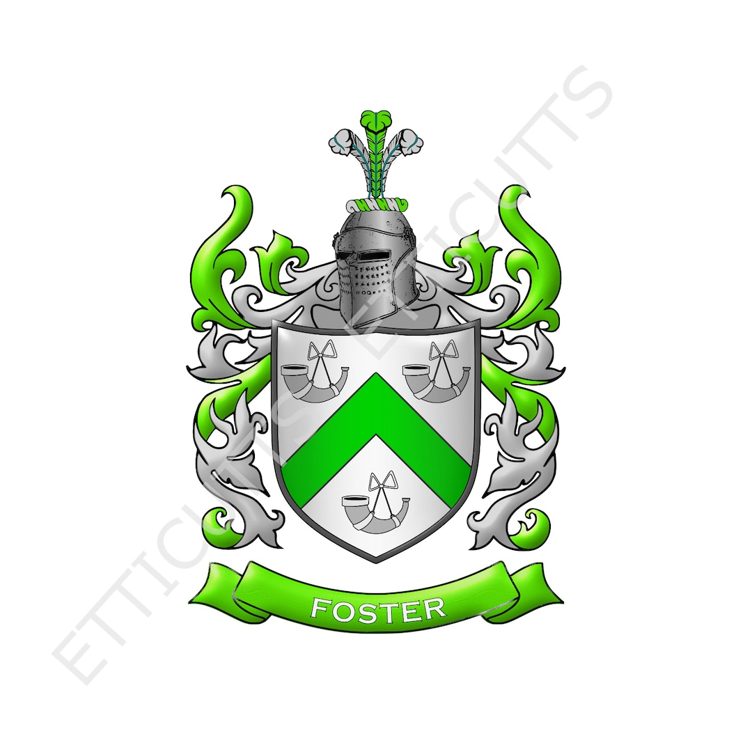 Foster Coat of Arms Print Cut Sublimate Engrave Digital Download - Etsy UK