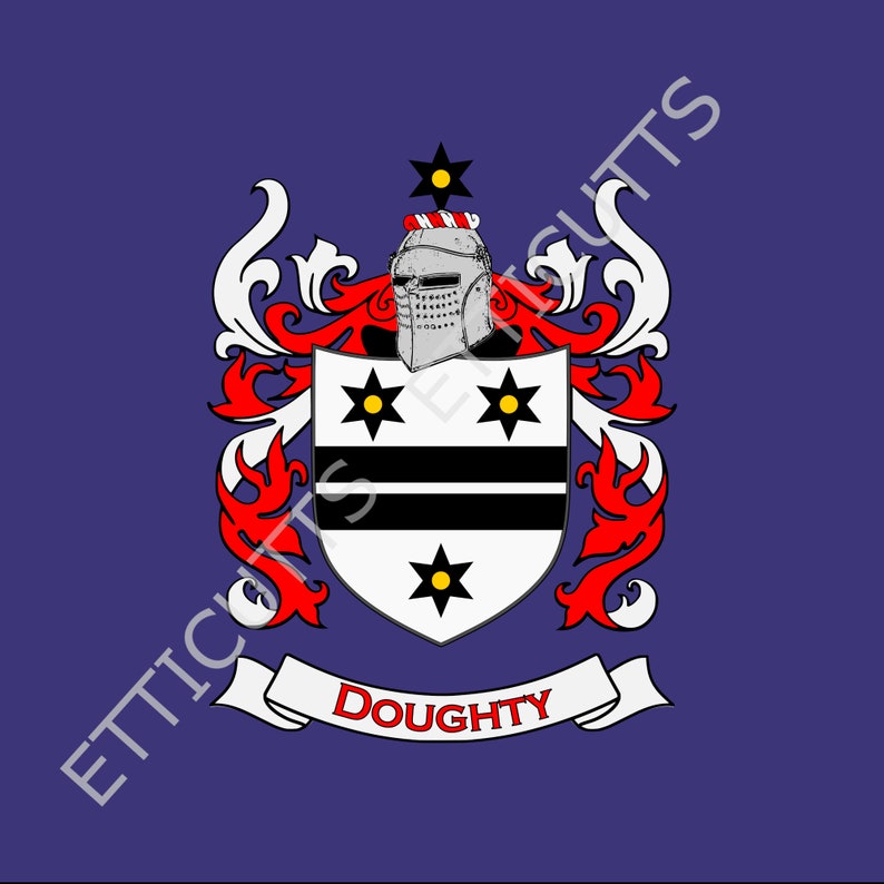 Doughty Coat of Arms Print Cut Sublimate Engrave Digital Download - Etsy UK