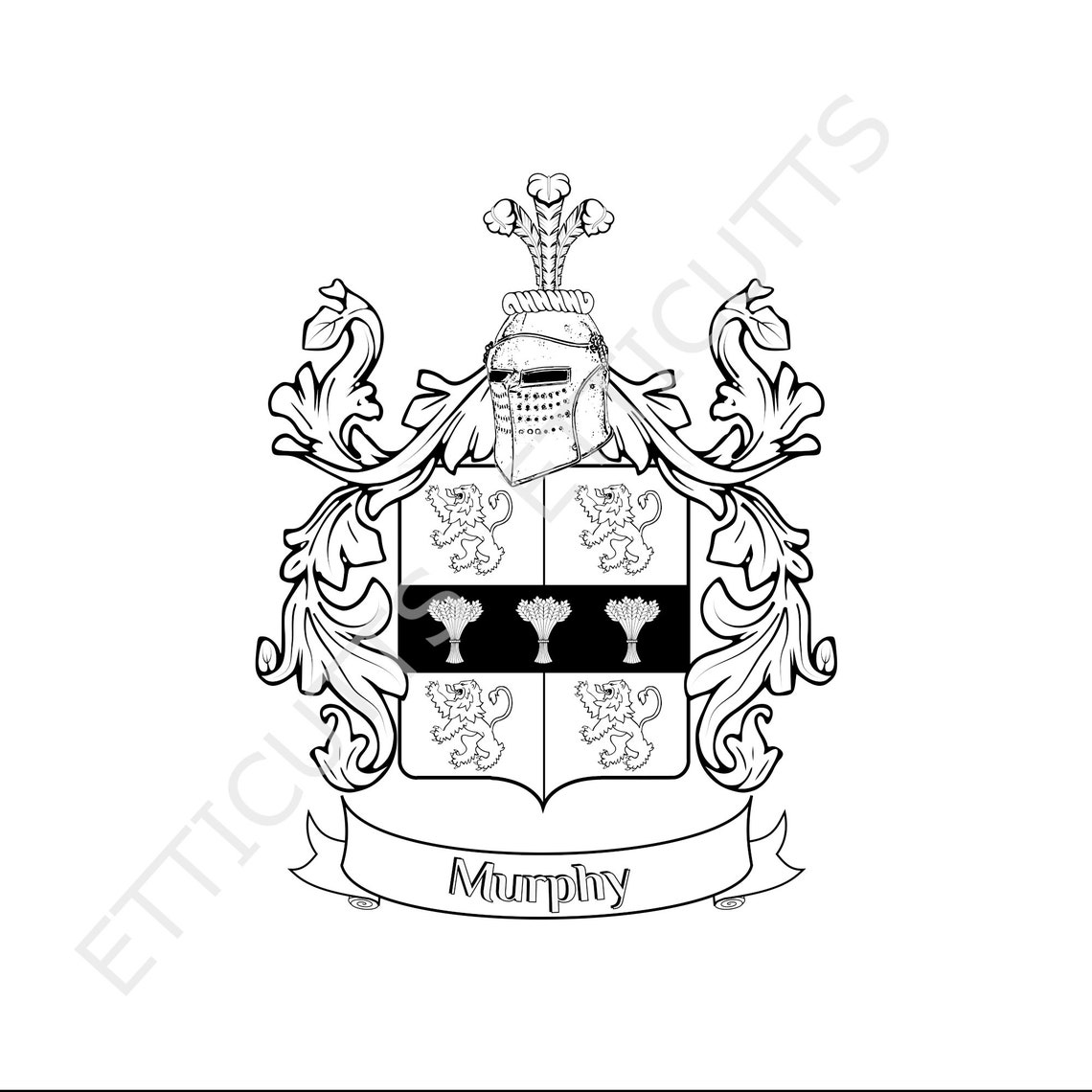 Murphy Coat of Arms Family Crest PDF Download, Printable Coat of Arms ...