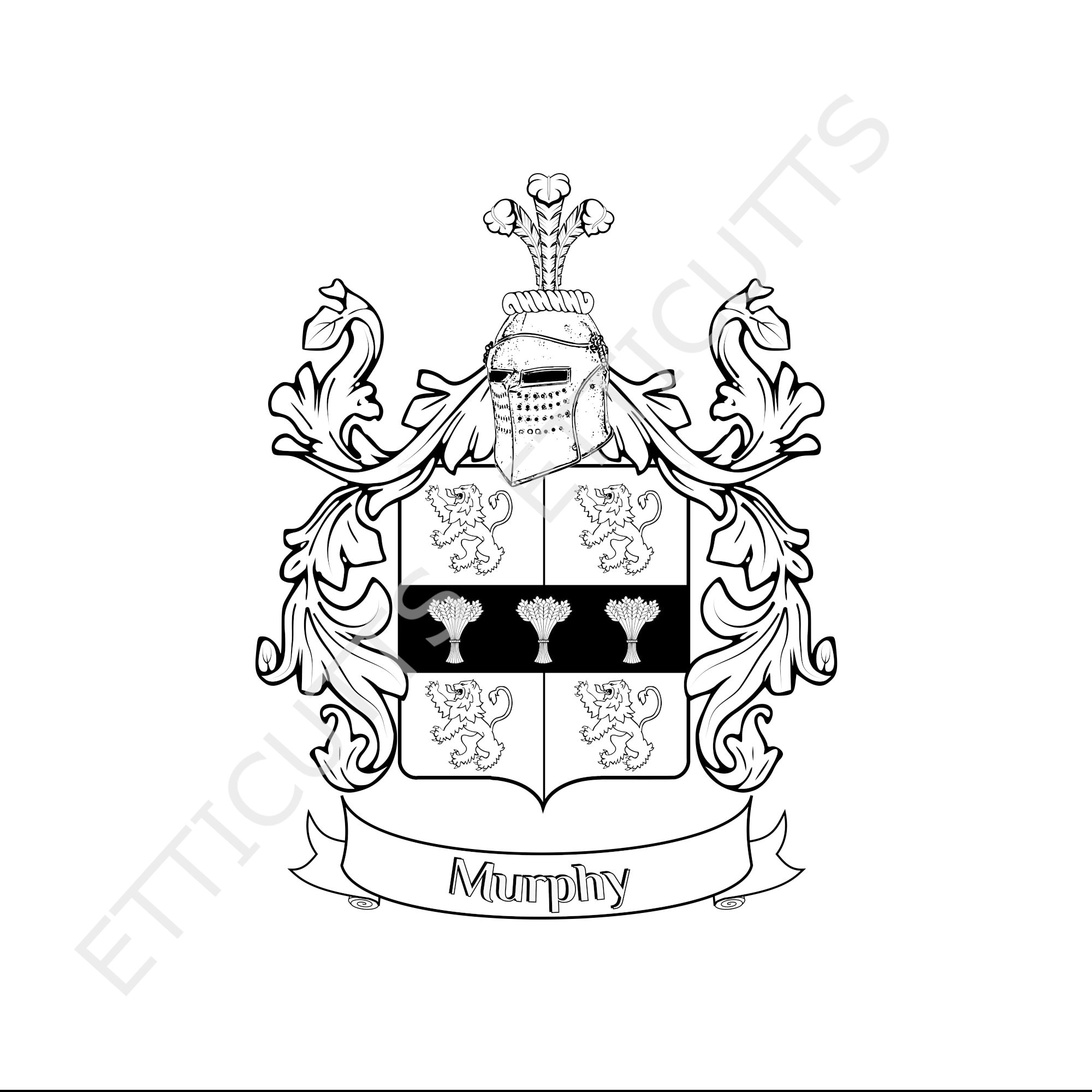 Murphy Coat of Arms Family Crest PDF Download, Printable Coat of Arms ...