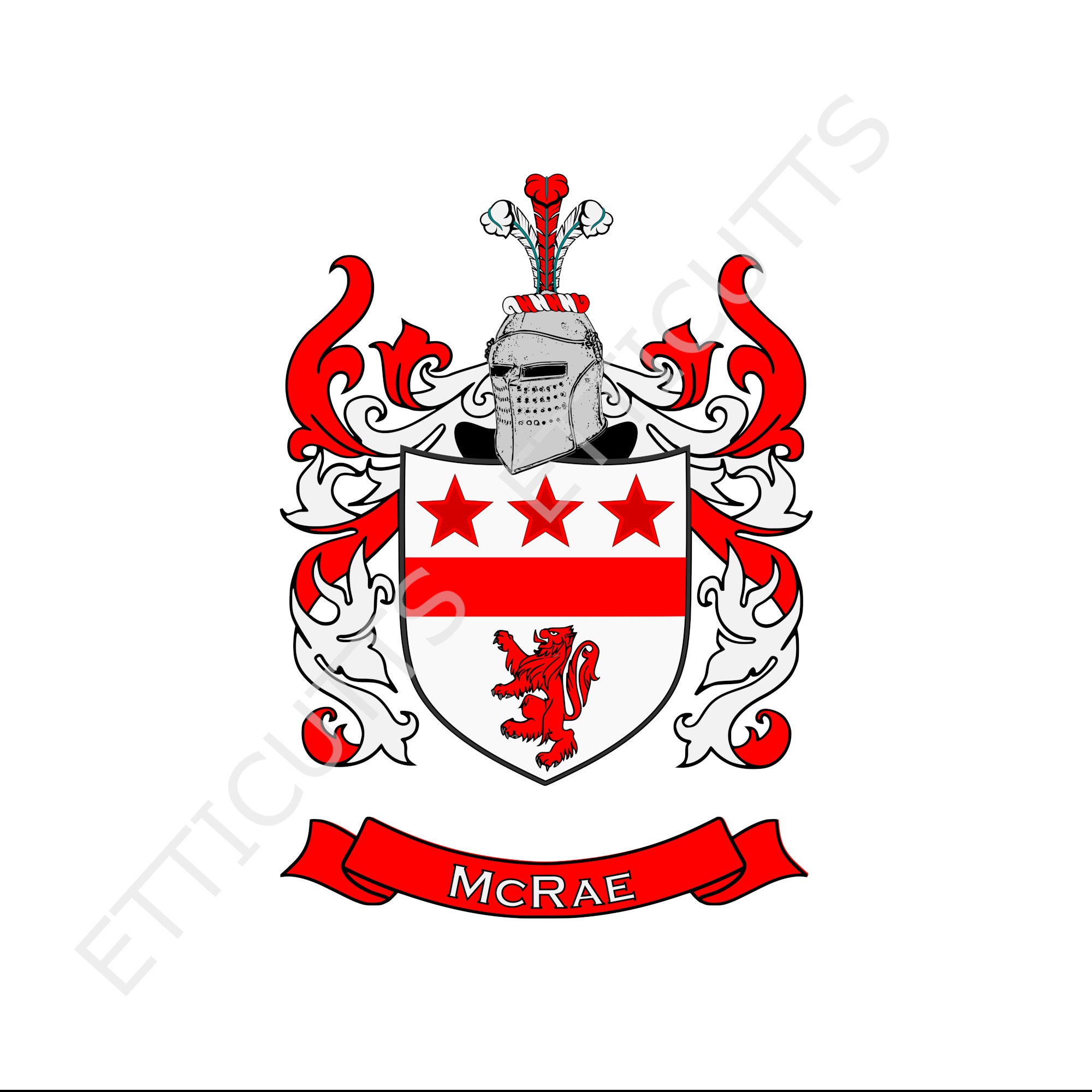 Mcrae Coat of Arms Print Cut Sublimate Engrave Digital Download - Etsy