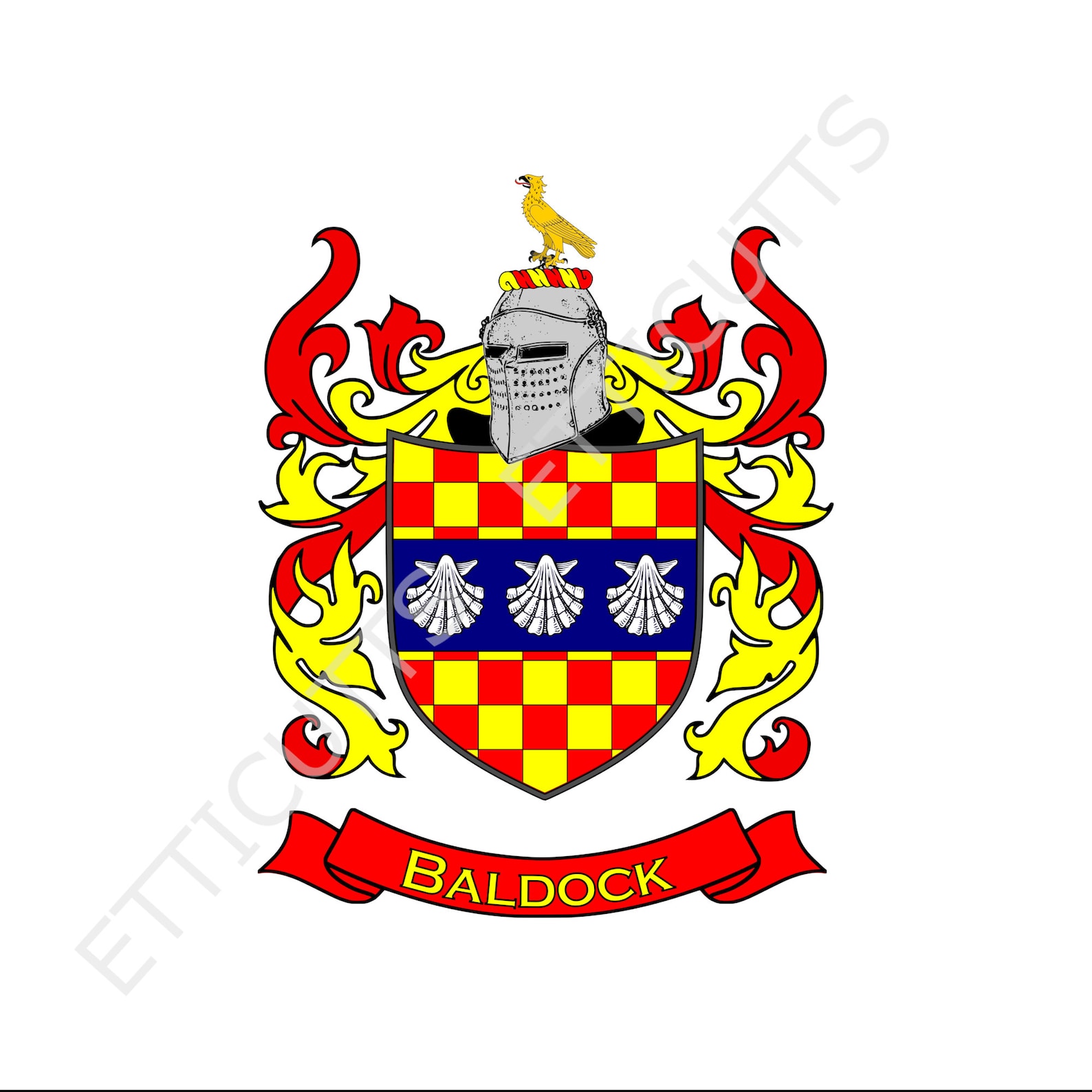 Baldock Coat of Arms Print Cut Sublimate Engrave Digital Download - Etsy