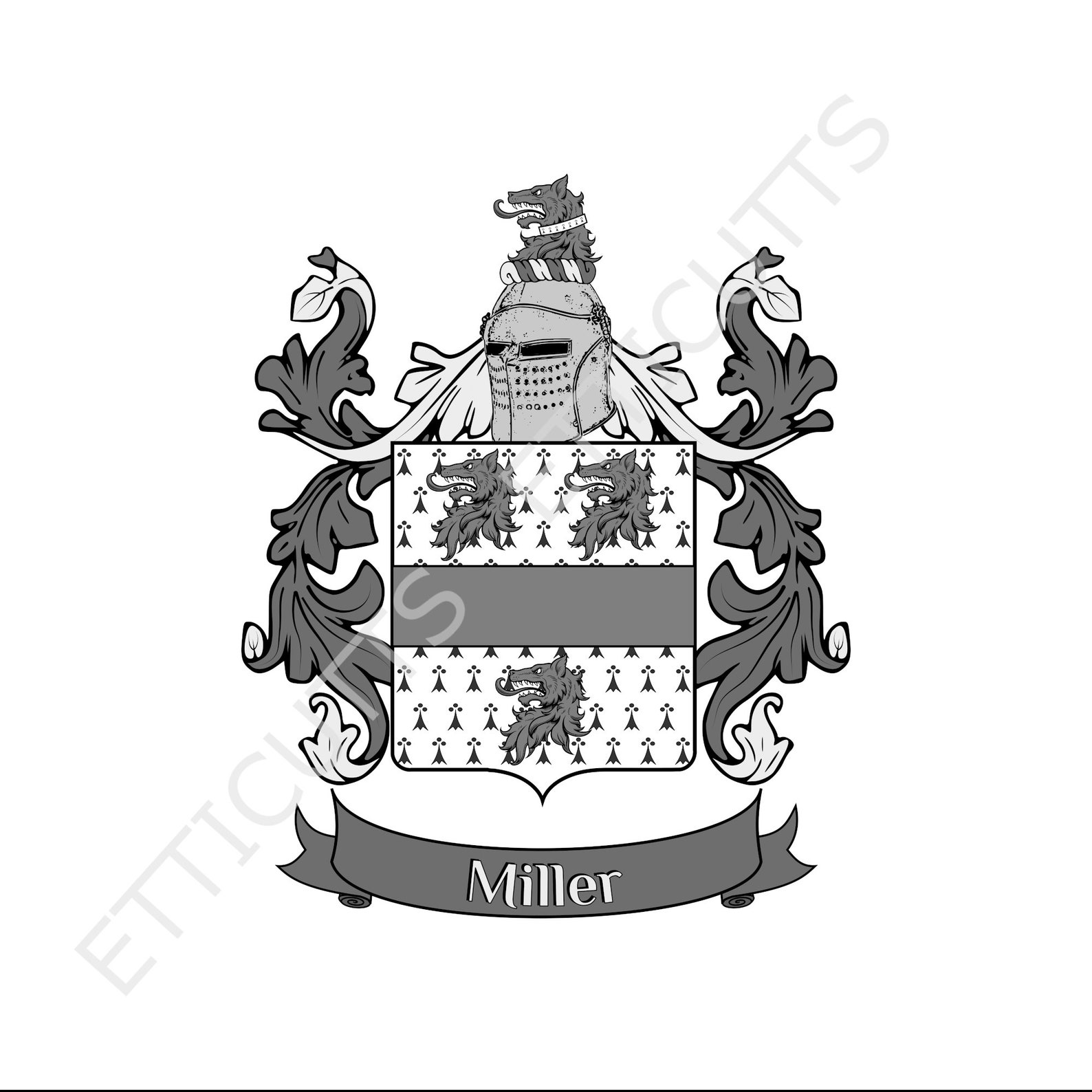 Miller Coat of Arms Family Crest PDF Download, Printable Coat of Arms ...
