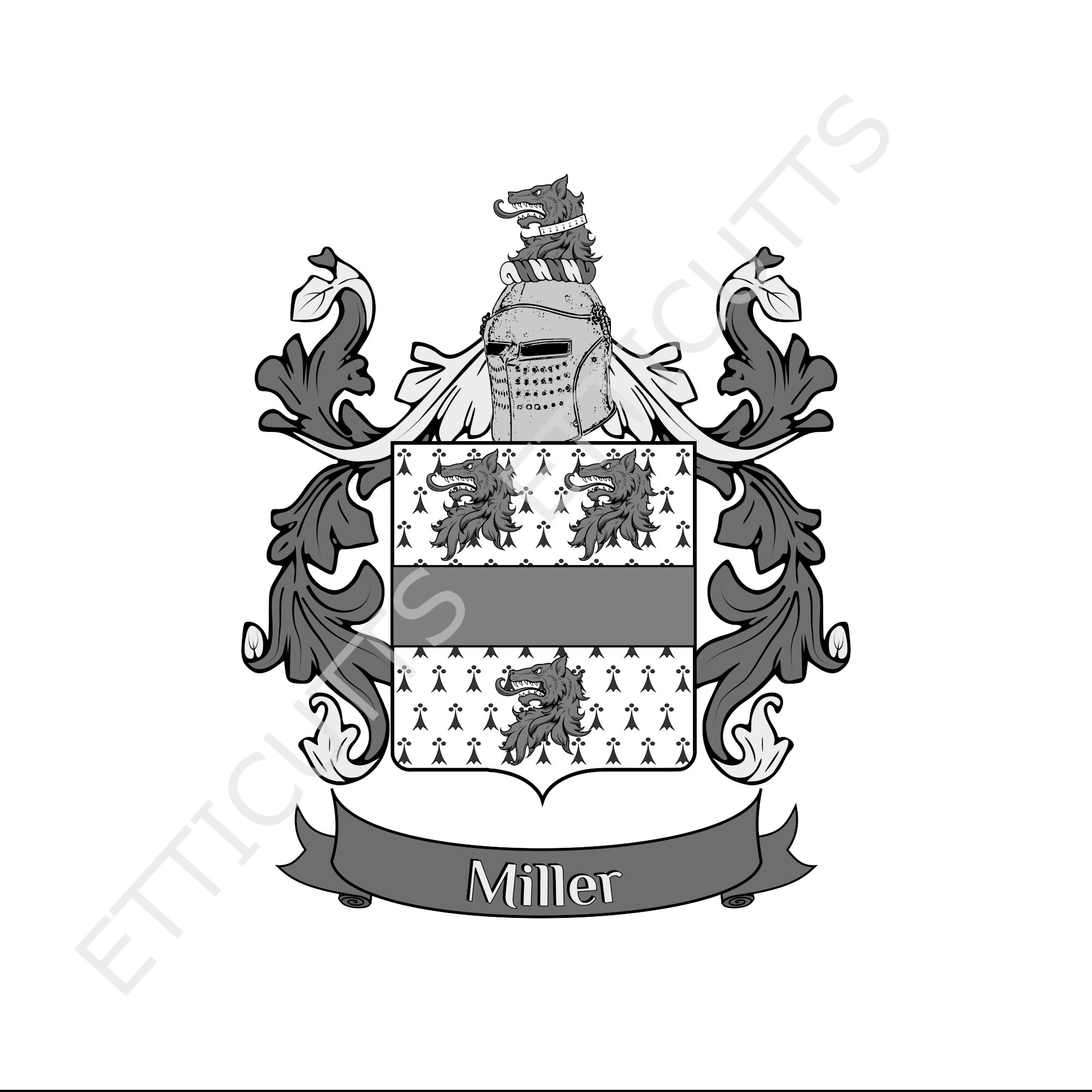 Miller Coat of Arms Family Crest PDF Download, Printable Coat of Arms ...