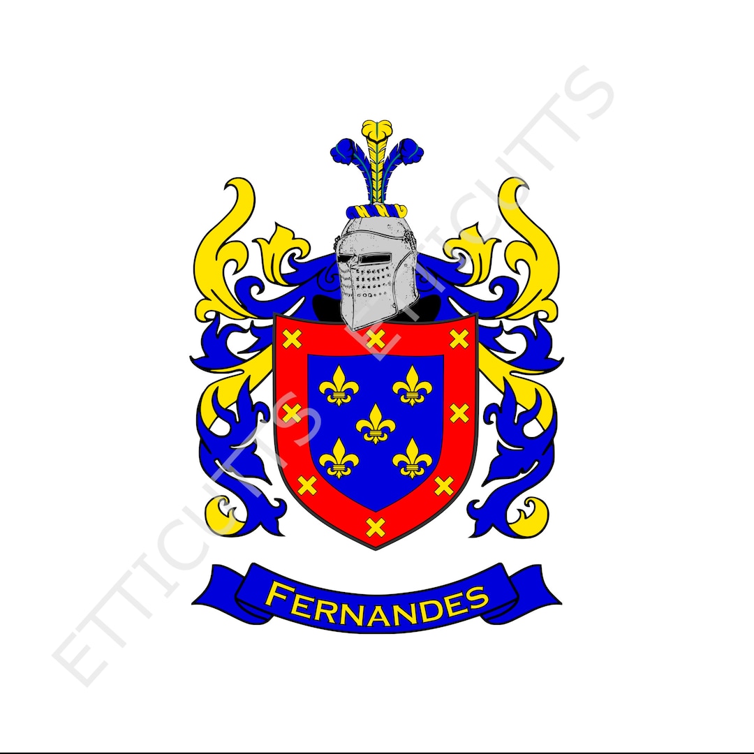 Fernandes Coat of Arms Print Cut Sublimate Engrave Digital Download - Etsy