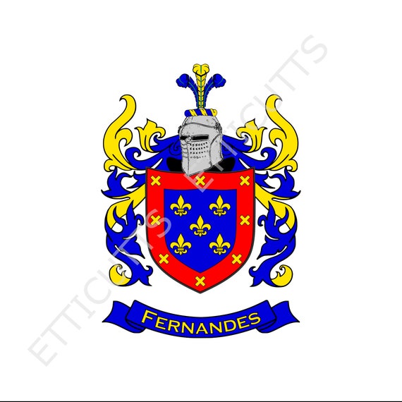 Fernandes Coat Of Arms Print Cut Sublimate Engrave Digital | Etsy