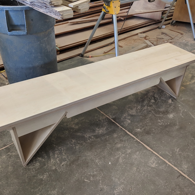 Modern Baltic Birch Plywood Bench - Etsy