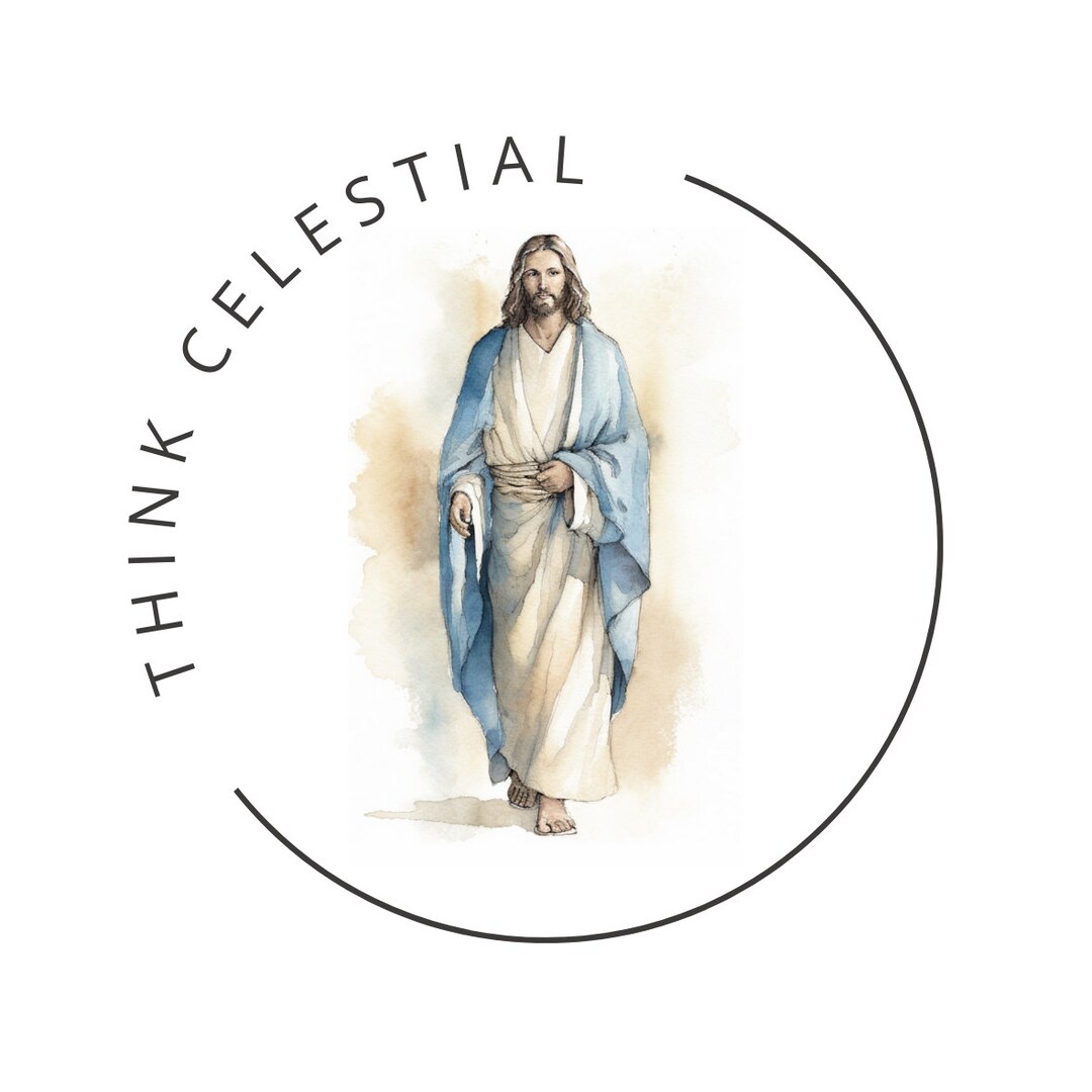 Think Celestial 4x6 Digital Download Featuring Jesus Christ in the Background - Etsy