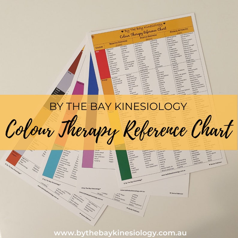 Colour Therapy Chart | Etsy