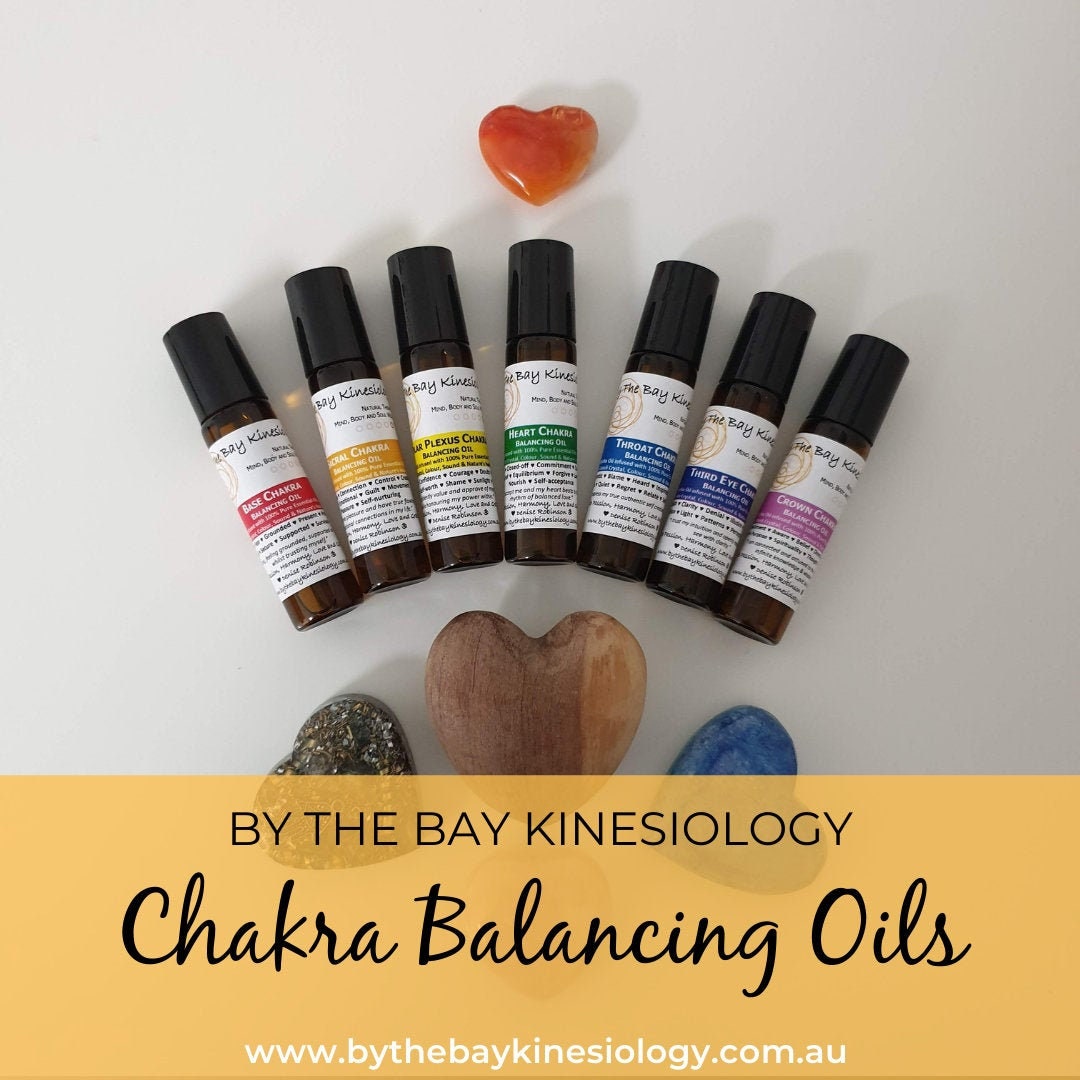 Chakra Balancing Oils Set of 7 - Base, Sacral, Solar Plexus, Heart ...