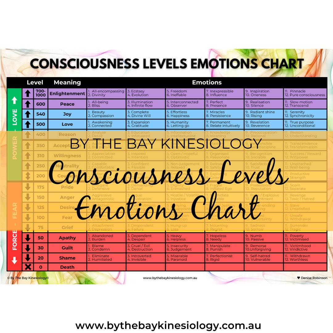 Consciousness Levels Emotions Chart PDF Digital Download - Etsy