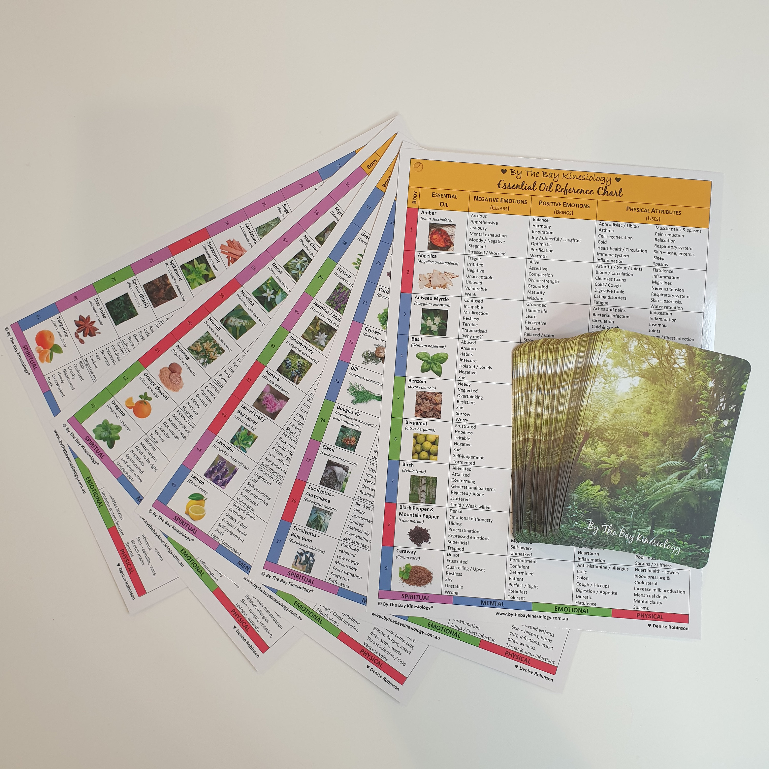 Essential Oil Cards and Reference Chart Set Deck of 89 Cards - Etsy