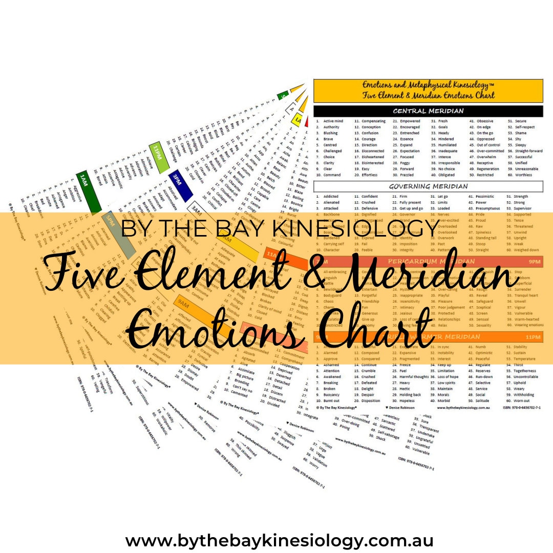 Five Element and Meridian Emotions Chart (PDF Digital Download) - Etsy