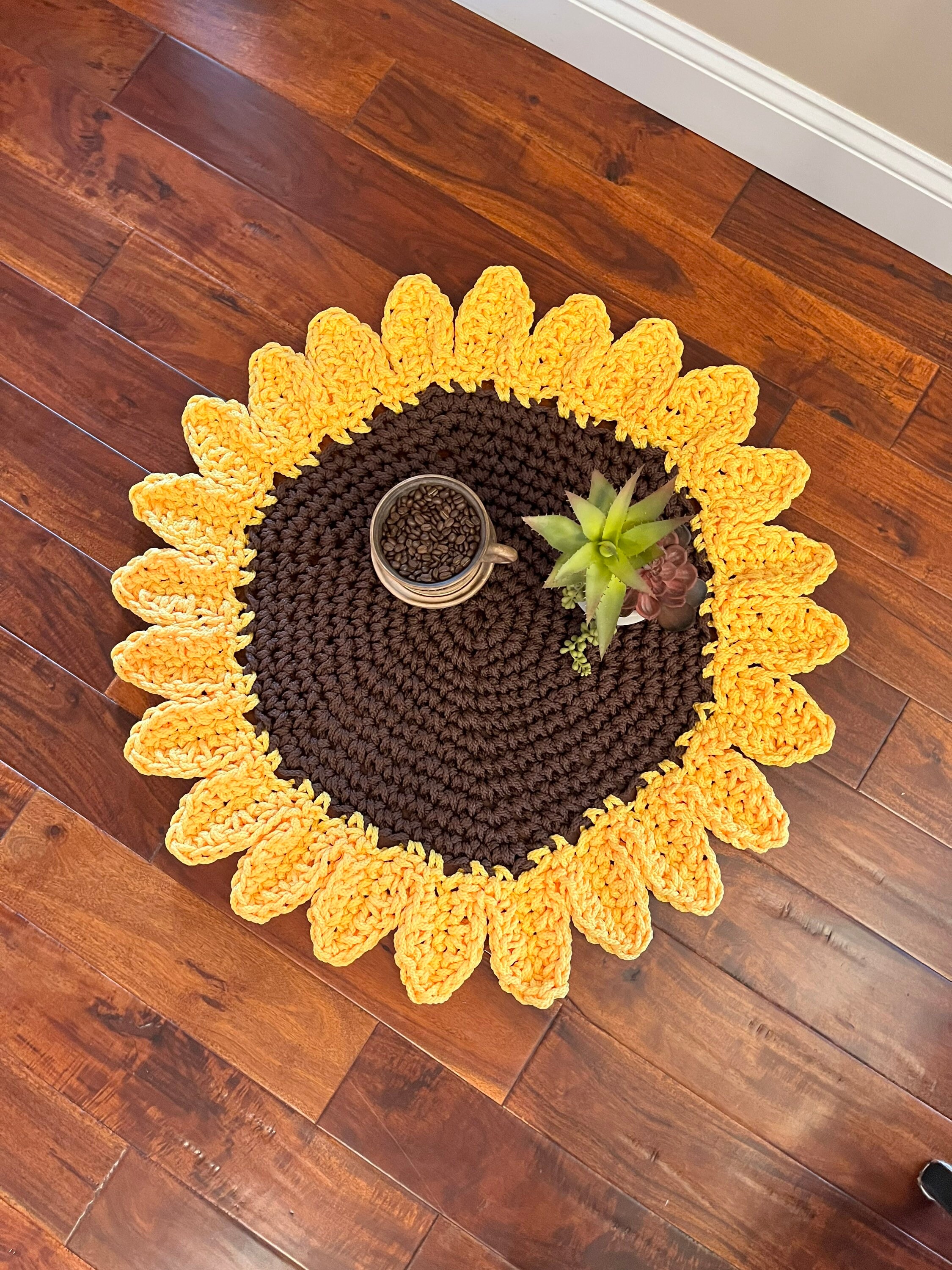 Sunflower Rug - Etsy