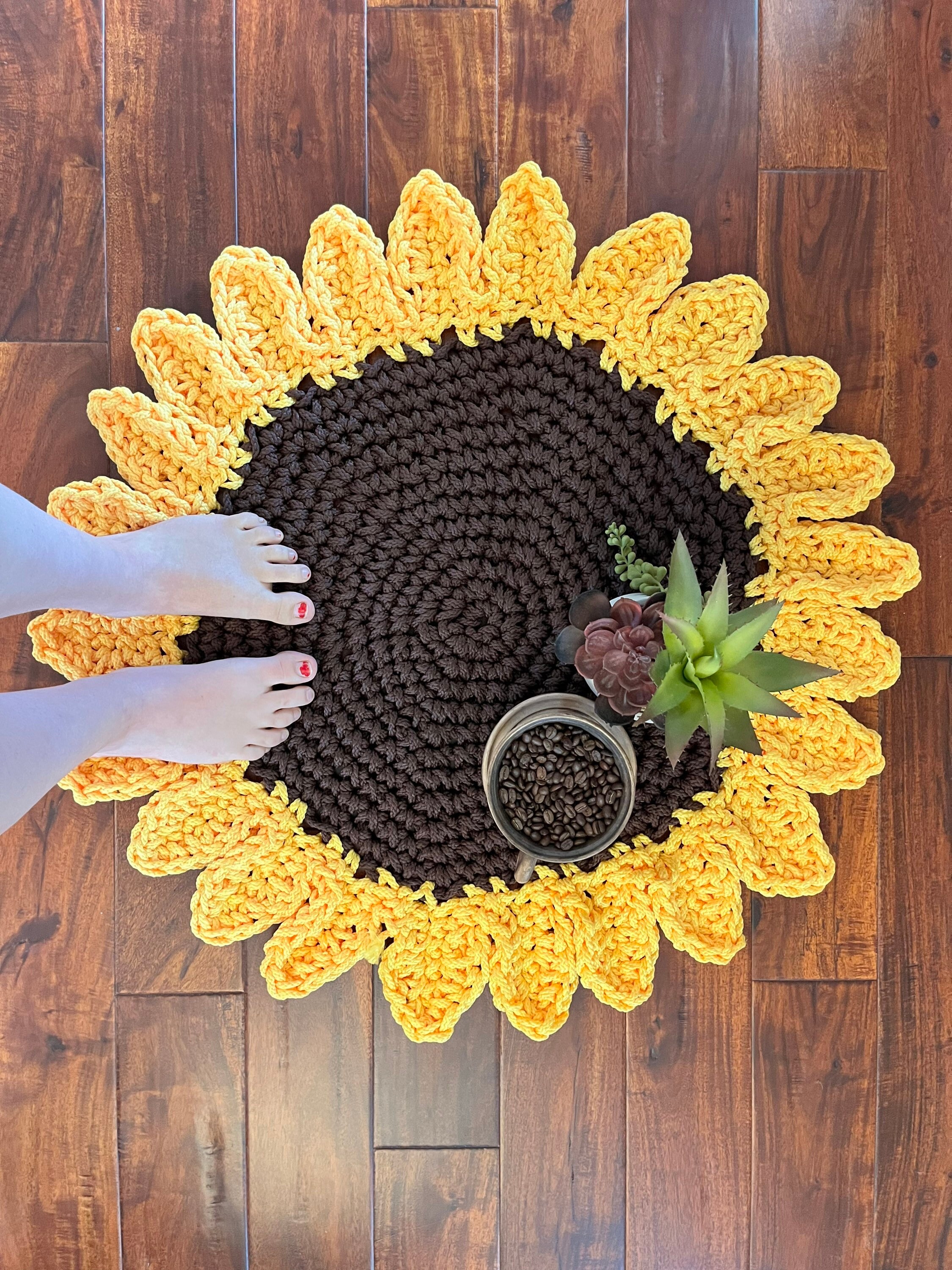 Sunflower Rug - Etsy