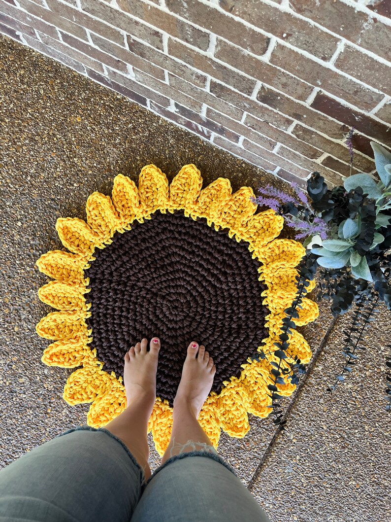 Sunflower Rug - Etsy