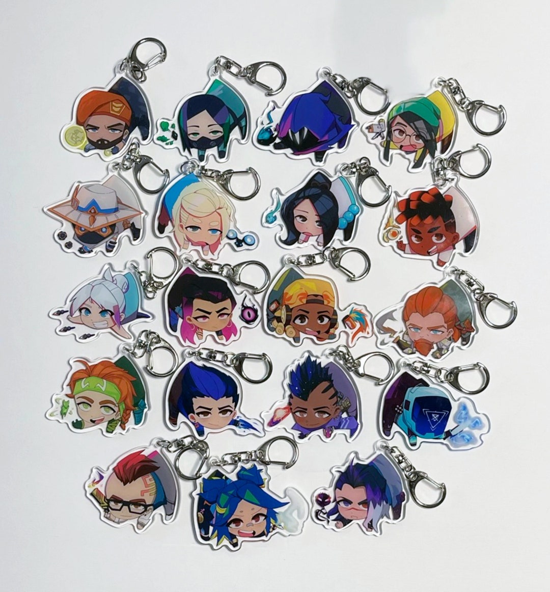 Valorant Inspired Acrylic Keychain V2 - Valorant Keychain, Riot Games ...