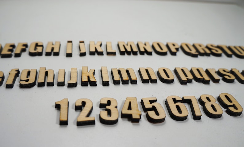 Wooden Letters/educational or Craft Letters/diy Kits/unfinished Wooden ...