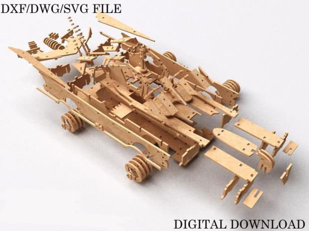 DXF/DWG Batmobile Puzzle File/home Decor/laser Cut File/cnc Milling/diy ...