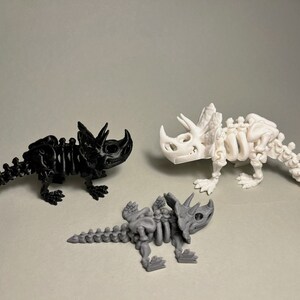 3D Printed Triceratops Skeleton/flexi Factory/dino Toy/dinosaur Gift ...