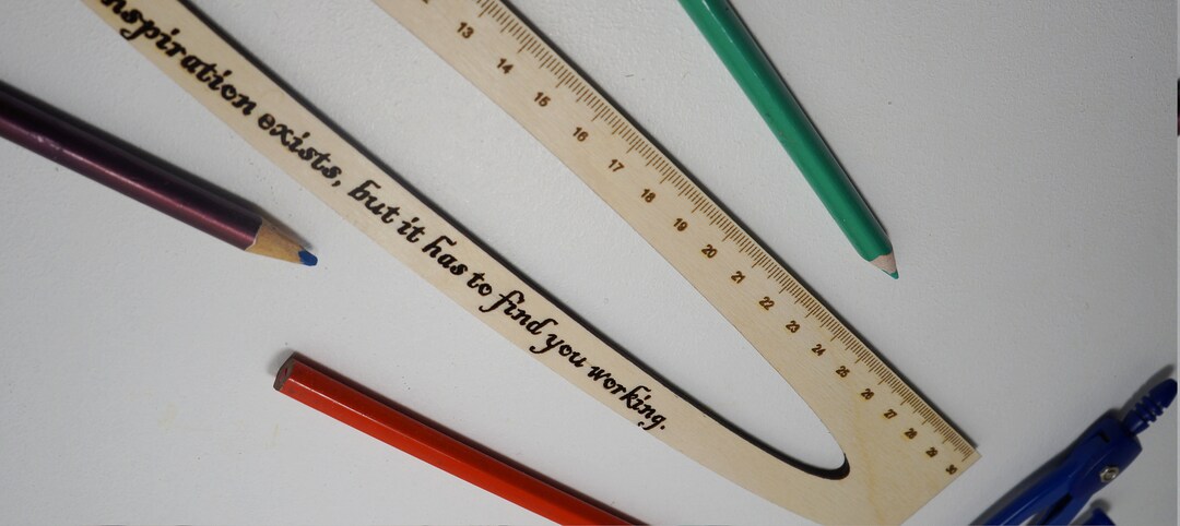 Wooden Personalized Ruler With Motivational School Quotes/ 30cm Wooden ...