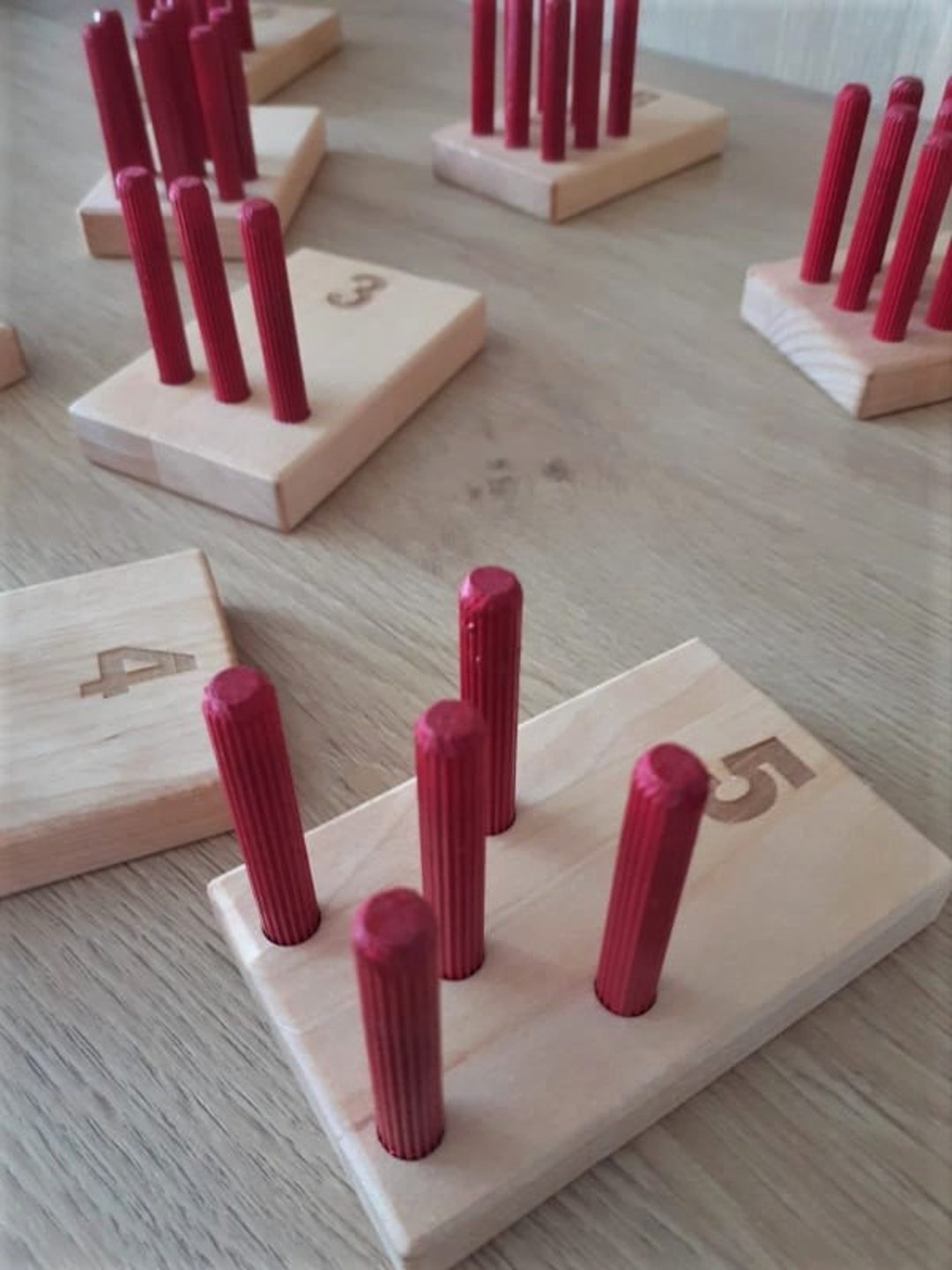 Wooden Game/ Montessori Game for Children/ Educational Stick - Etsy
