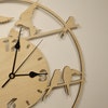 Wooden Clock/crooked Numbers/ Home Decoration/ DIY/ Made of Wood - Etsy