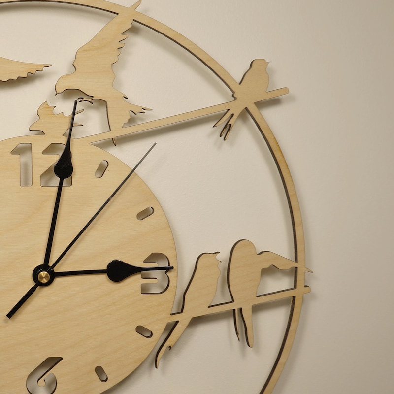 Birds Wall Clock - Etsy