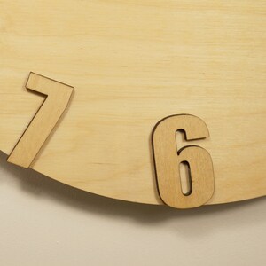 Wooden Clock/crooked Numbers/ Home Decoration/ DIY/ Made of Wood - Etsy