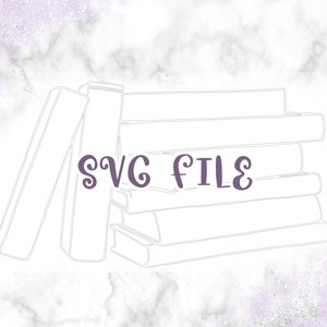Book Stack SVG, Layered Clipart, Editable Doodle Icon Clipart, Books ...
