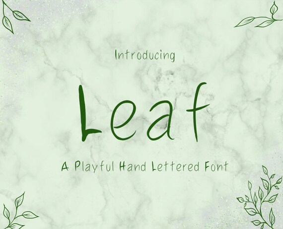 Playful Hand Lettered Font for Personal and Commercial Use - Etsy