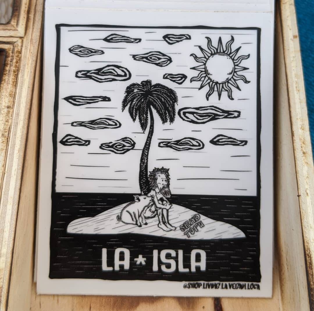 La Isla Lotería Sticker//vegan Stickers // Decal//laptop // Water ...