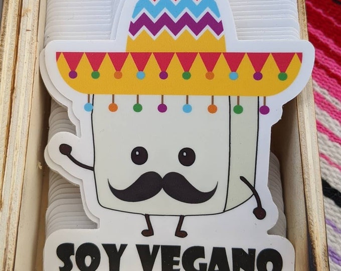 Soy Vegano Sticker// Vegan Stickers // Laptop // Water Bottle ...