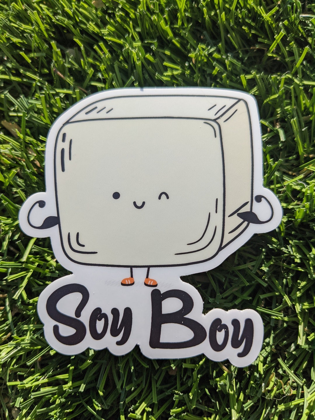 Soy Boy Vegan Sticker// Vegan Stickers // Laptop // Water Bottle ...