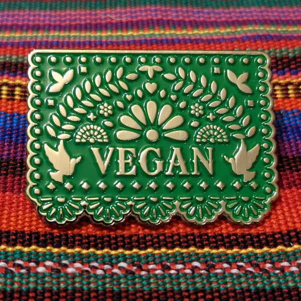 Vegan Pin - Etsy