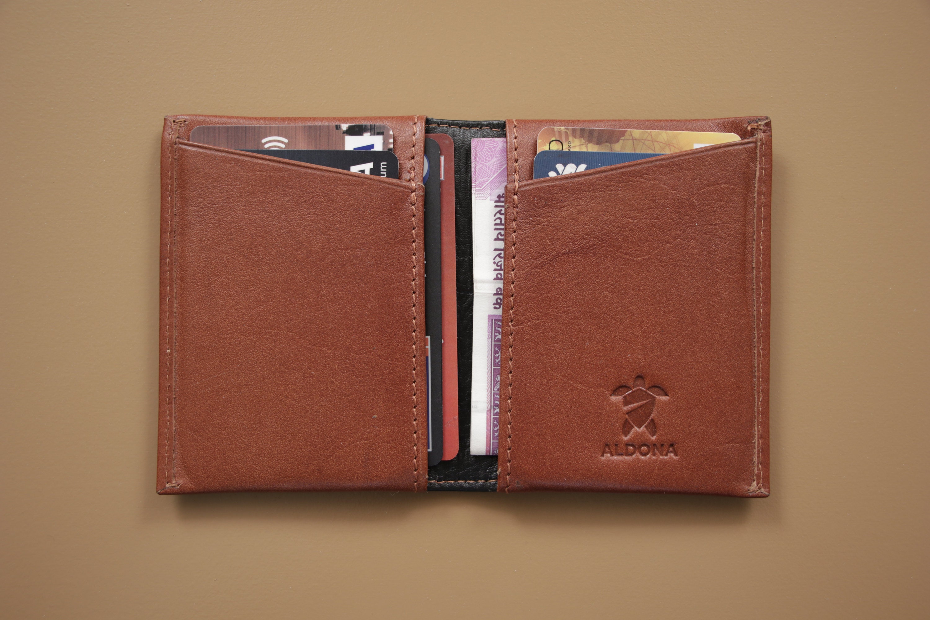 Personalised Business Card Case 2 Front Pockets and 2 Inner Pockets for ...