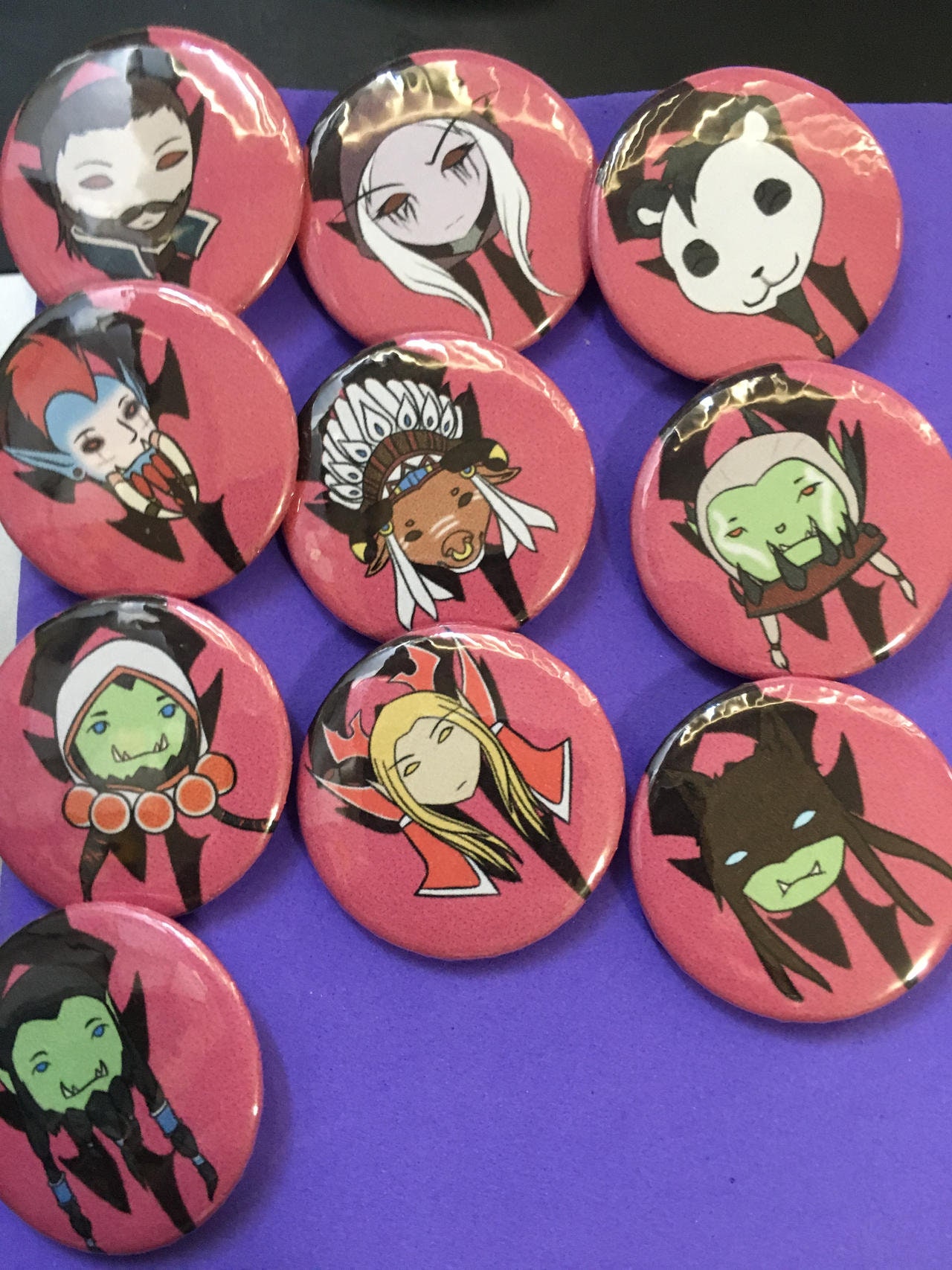 World of Warcraft Horde Leaders Pin Back Button Set - Etsy