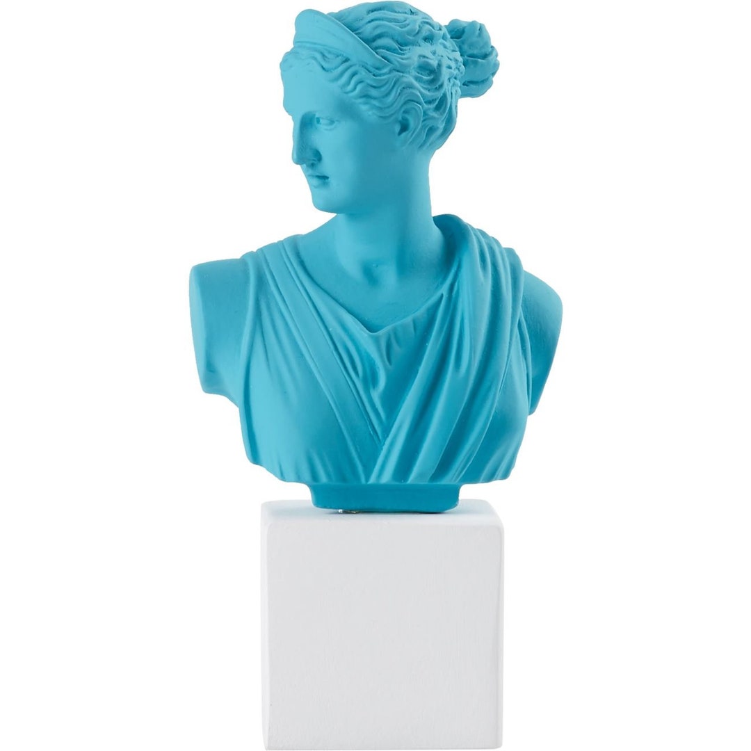 Artemis Bust Medium Greek Statue | Handmade Greek Goddess Art Sculpture ...