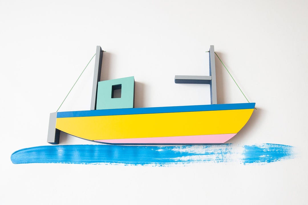 Aluminium Fishboat Play Set | Unique Metal Boat Room Decor | Nautical ...