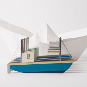 Handcrafted Aluminum Fishboat Play Set | Unique Nautical Metal Boat ...