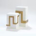 ANAKTAE Rhoe Bookends | Handcrafted Decorative Bookends | Unique Greek ...