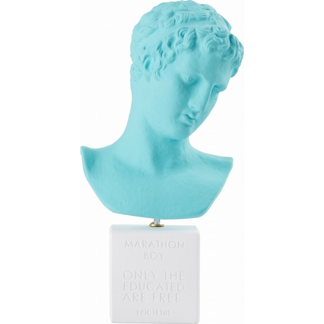 Marathon Boy Medium Greek Statue | Ceramine Bust of Athlete | Ancient ...