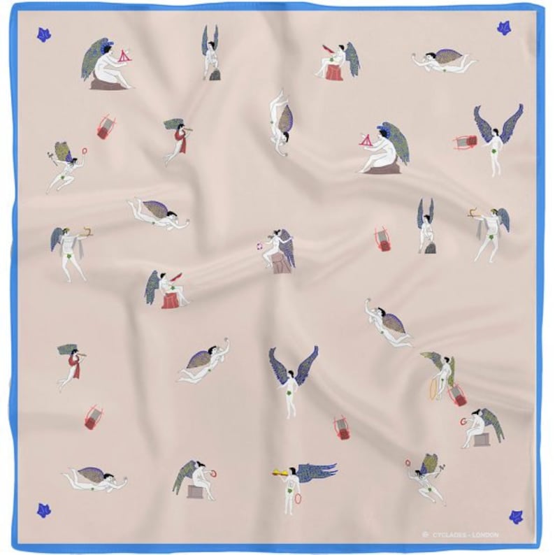 CYCLADES Eros Silk Scarf | Inspired by the Greek God of Love and ...