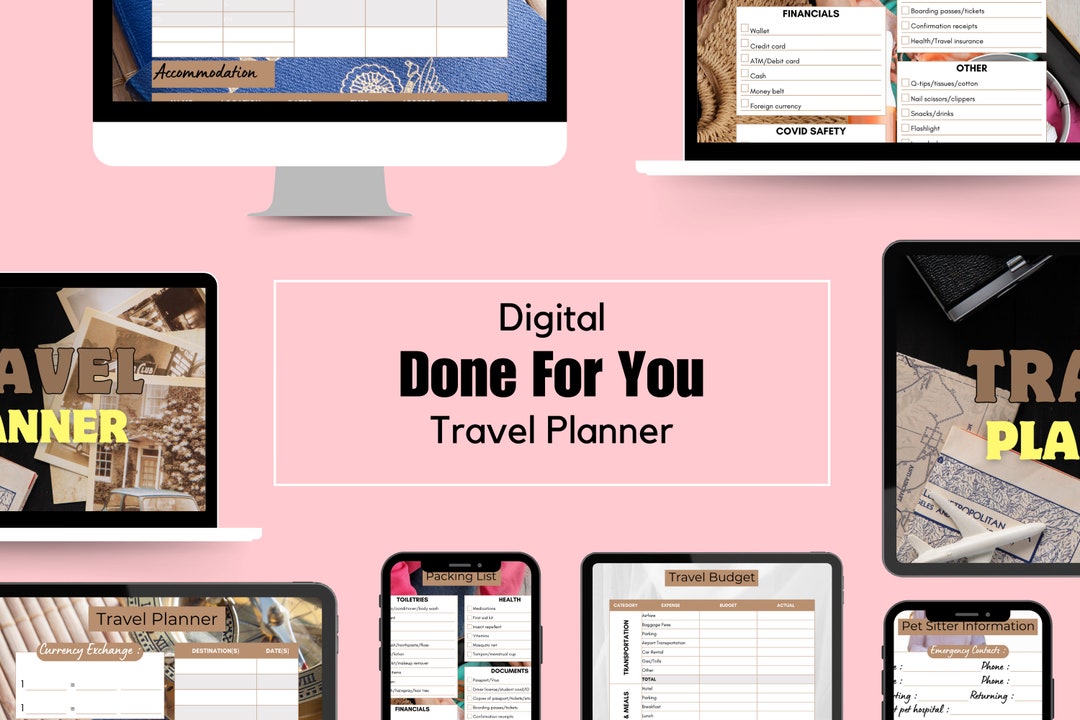 Digital Travel Planner Travel Itinerary Travel Budget PLR Travel ...