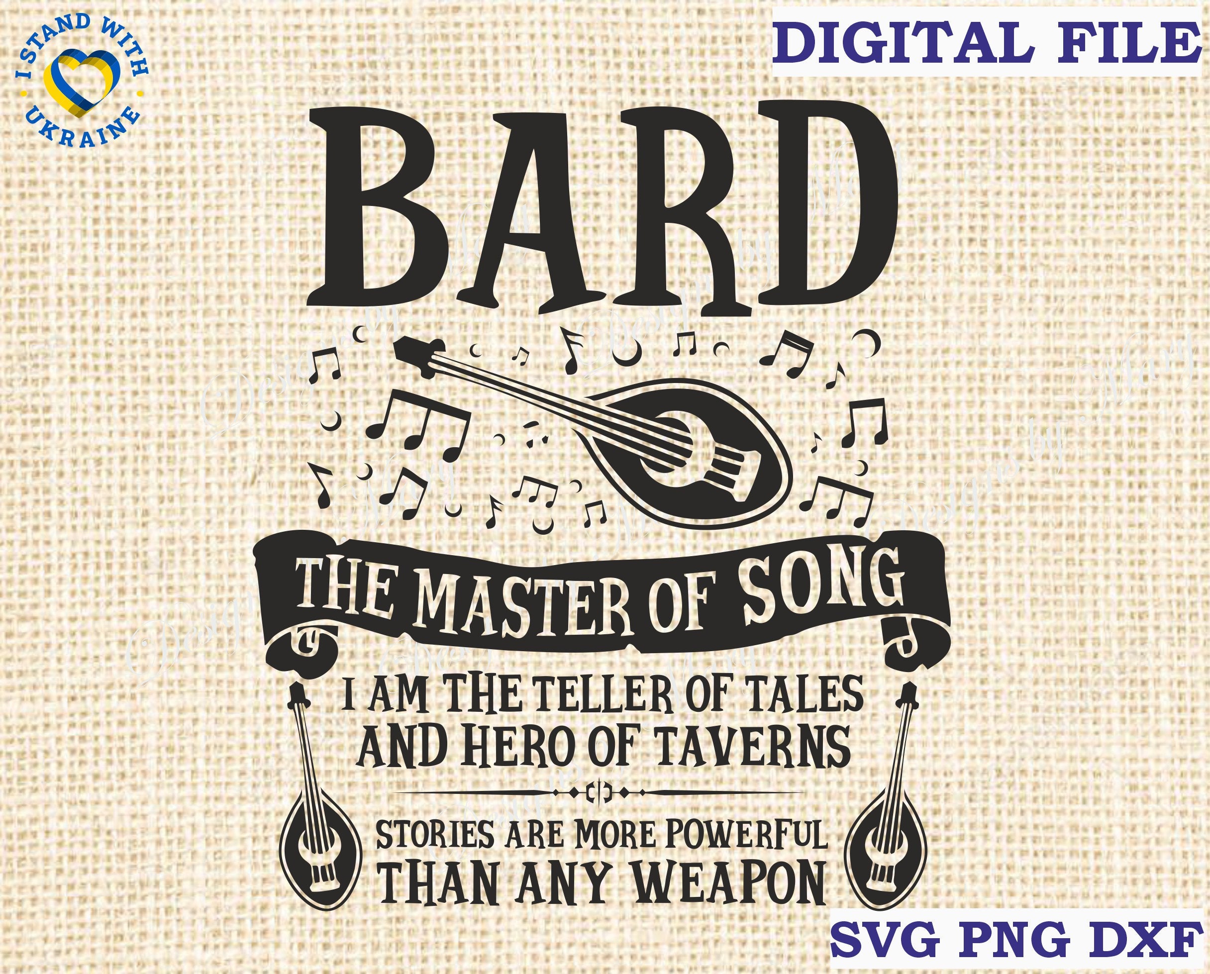 Dnd Svg, Dnd Class Emblems Bard Music Pcs, Dungeons and Dragons Svg, D ...