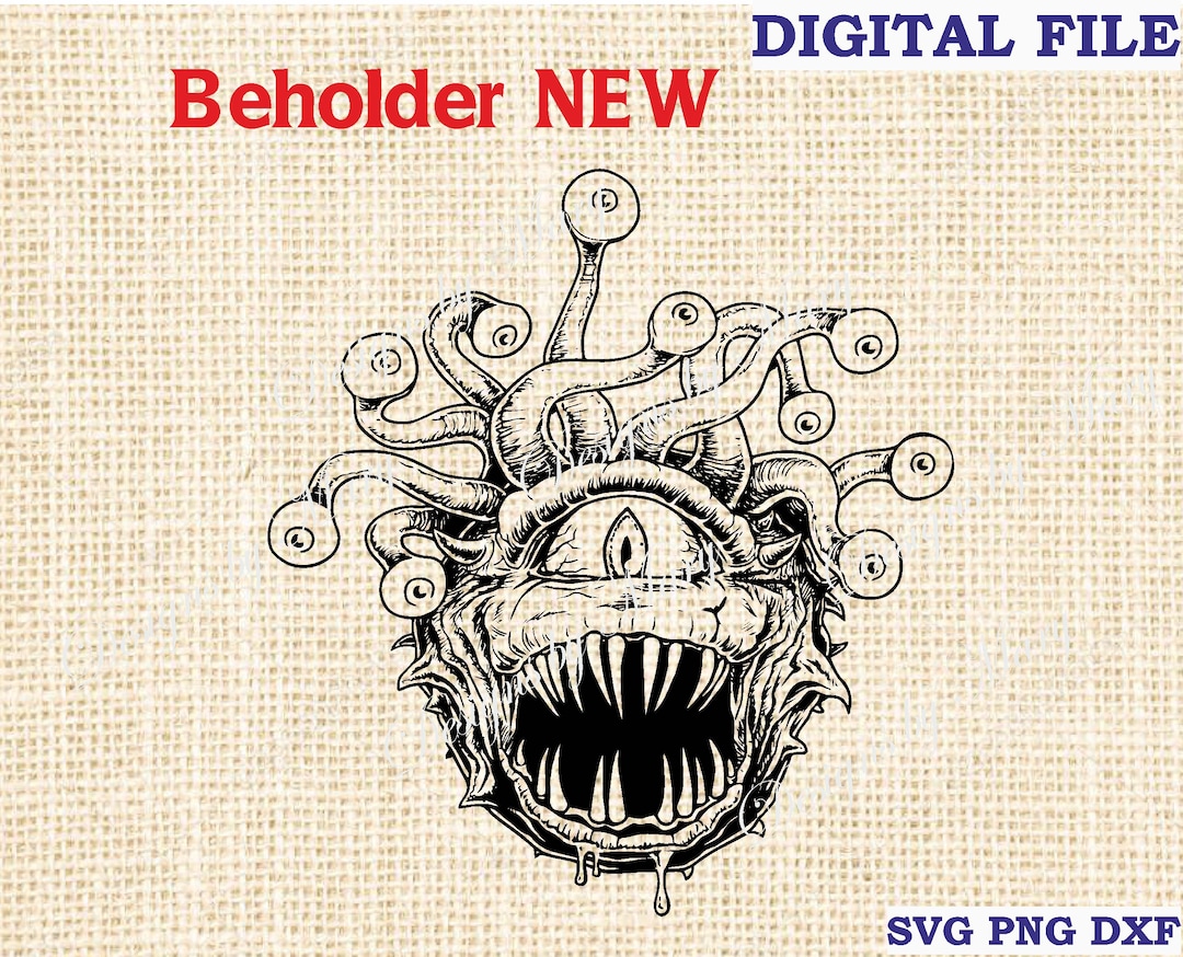 Beholder Svg Vector Clipart for Cricut, Beholder Shirt, D and D Svg ...