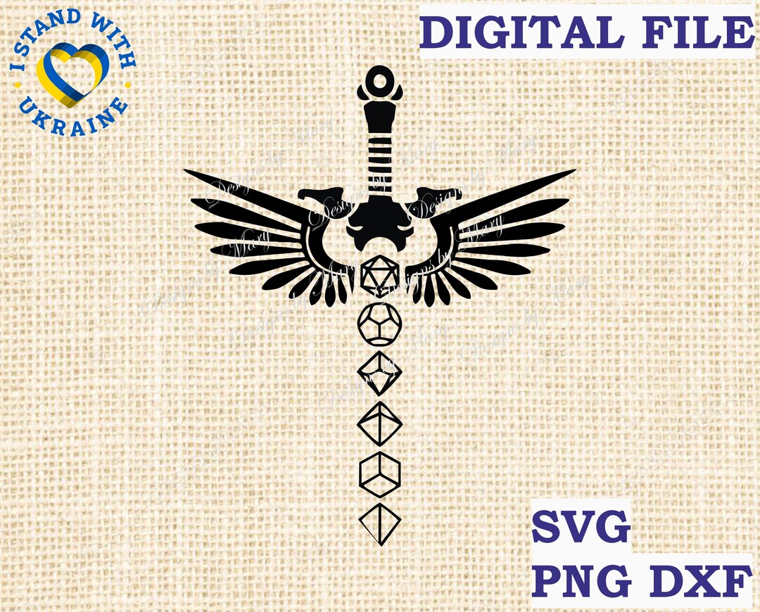 Dice Sword Svg, D20 Svg, D&D Svg, Choose Your Weapon Svg, Dungeons and ...